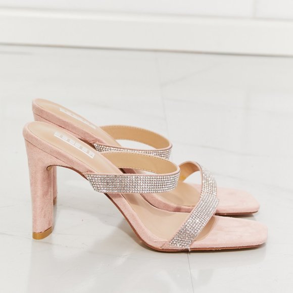 Melody | Shoes | Mmshoes Leave A Little Sparkle Rhinestone Block Heel ...